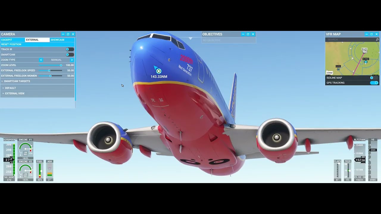 MSFS2020 - SHORT FLIGHT - Southwest Airlines - Boeing 737-700 - (LAS ...