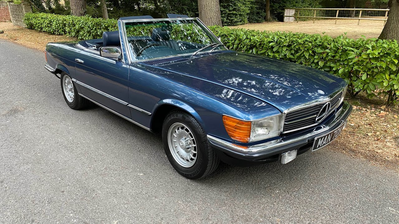 Fabulous 1982 Mercedes 280SL with only 42,000 miles from new. Blue on ...
