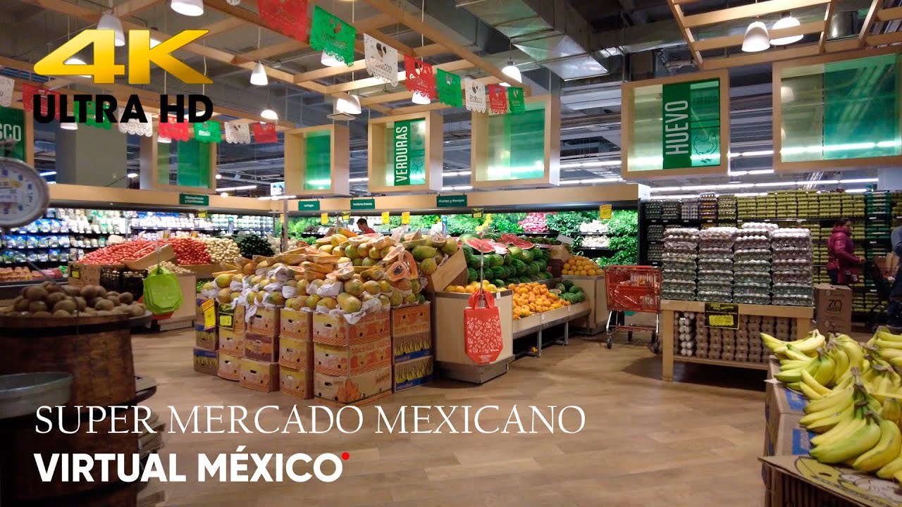 🔴 [4K] Así es un supermercado en México - MEXICO CITY MARKET ASMR ...