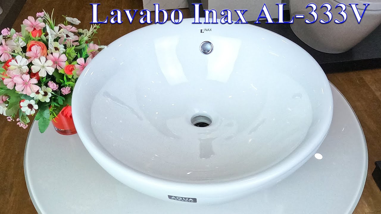 INAX AL-333V | Chậu rửa mặt lavabo INAX AL-333V | Inax semi-negative washbasin AL-333V - YouTube