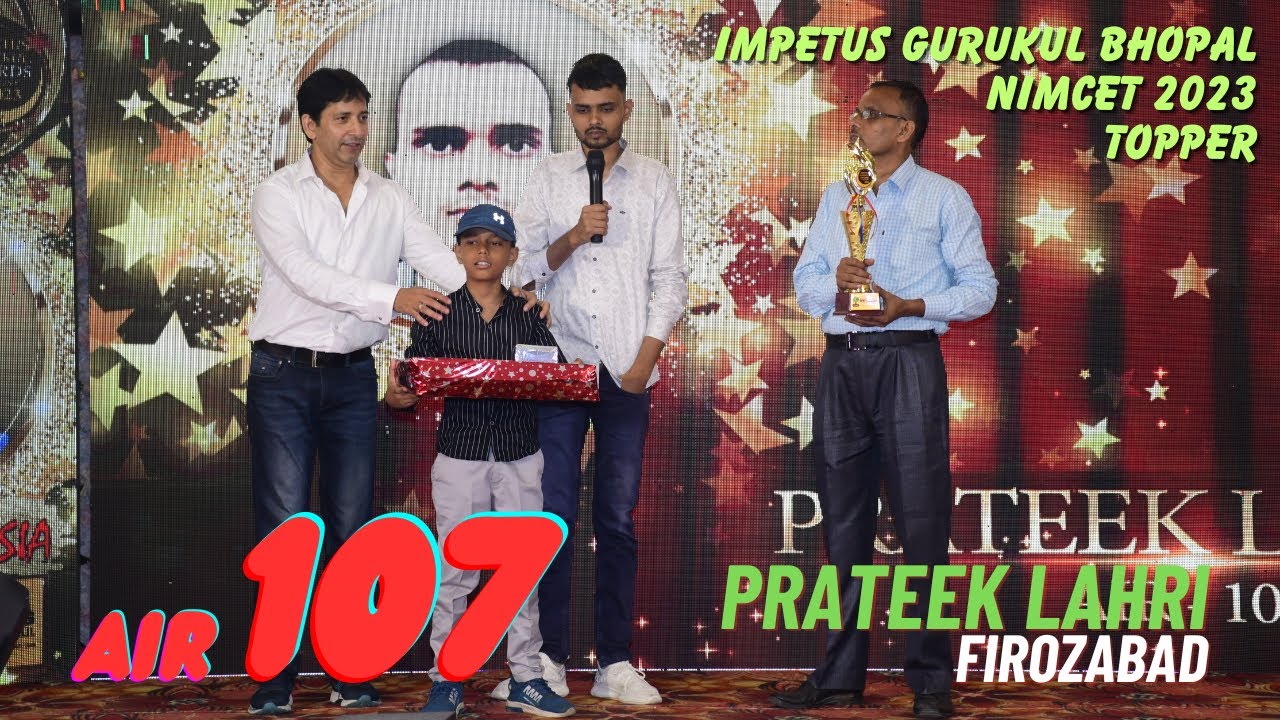 NIMCET 2023 Topper Prateek AIR - 107th | Meet NIMCET 2023 Topper of ...