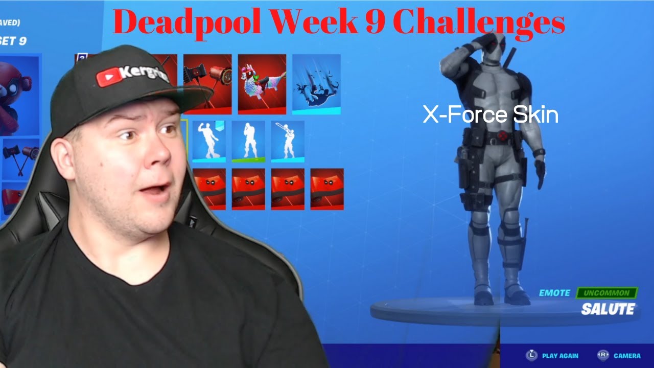 Fortnite Deadpool Week 9 Challenges | Unlock New X-Force Deadpool Skin ...