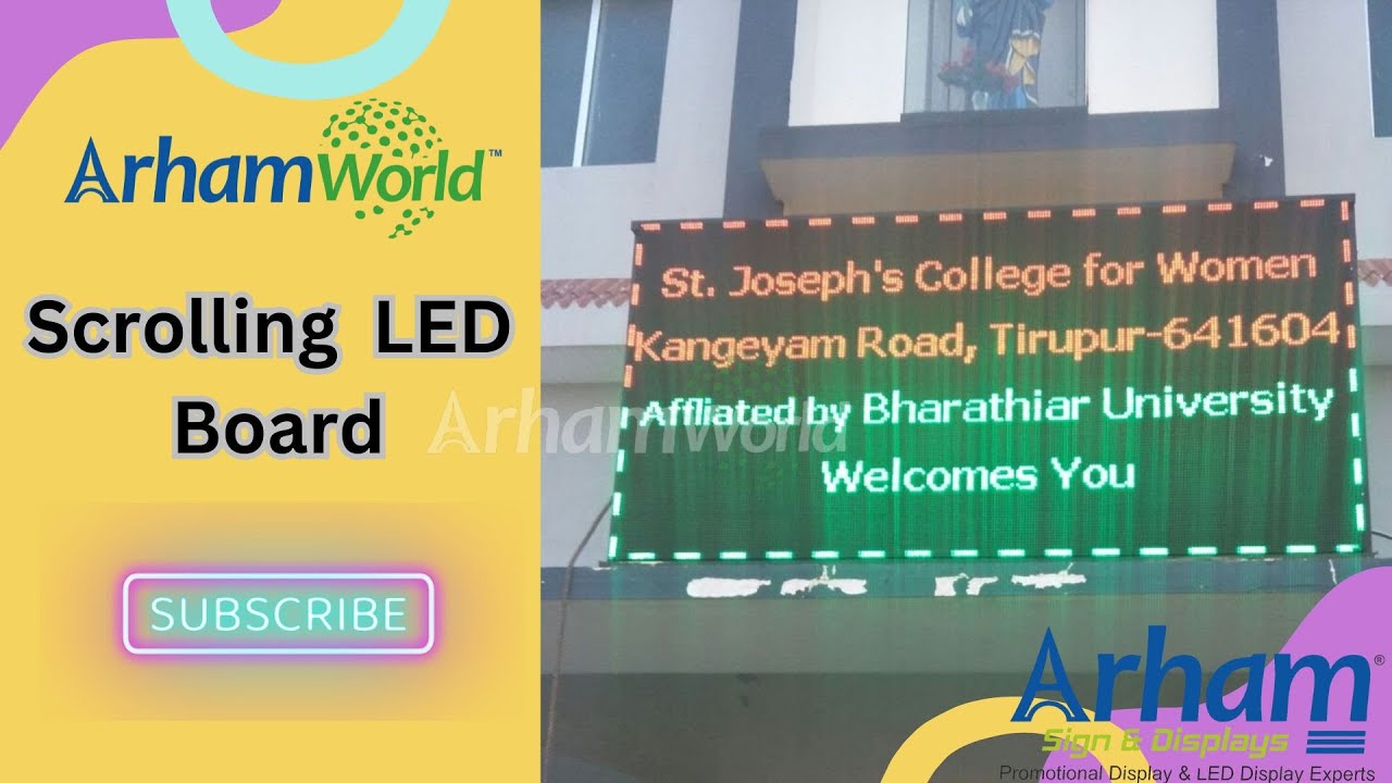 LED Scrolling Board by Arham World - YouTube