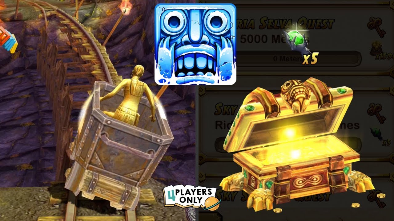 Temple Run 2 | Unlock 9 CHESTS w/ GOLDEN SCARLETT FOX! By Imangi - YouTube