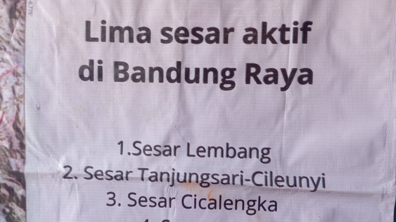 5 Sesar atau Patahan Aktif di Bandung Raya , bukan hanya Patahan ...
