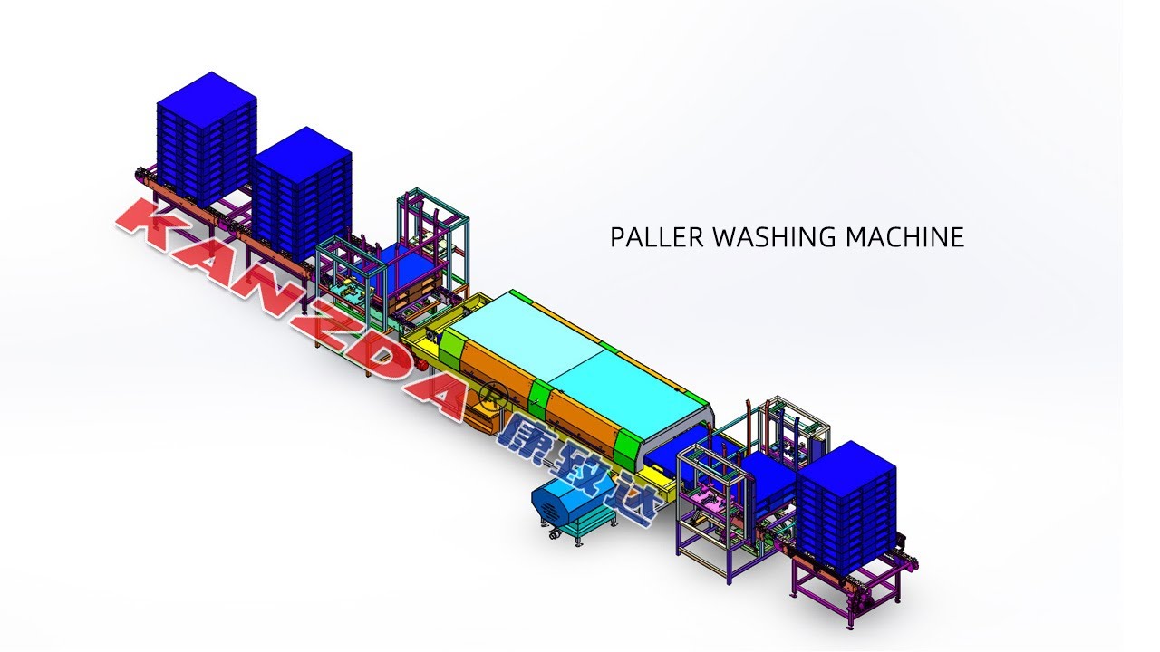 pallet washing machine - YouTube