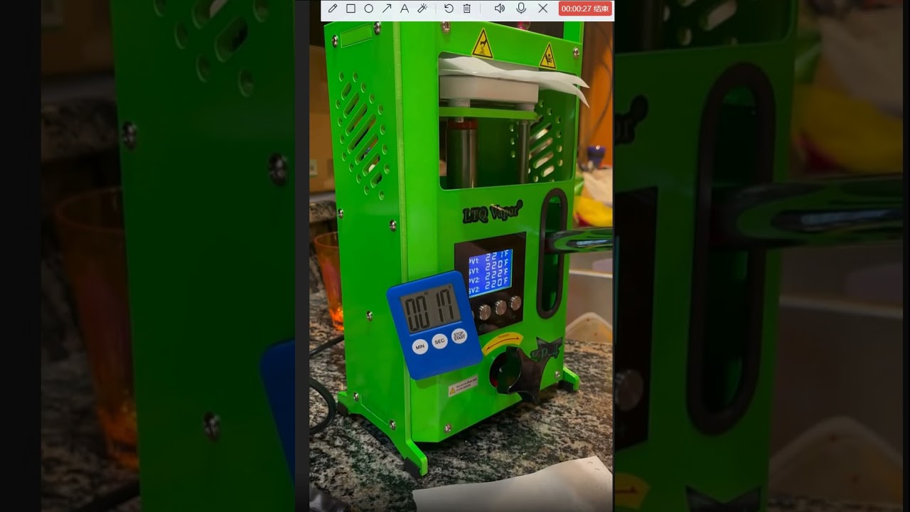 LTQ Rosin Press Tech Heat Press Vapour KP4 Hydraulic 4 Ton Digital ...