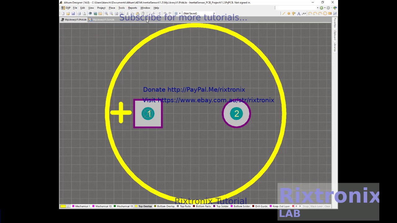 Tutorial for altium designing 47nf 63v capacitor schematic library and ...
