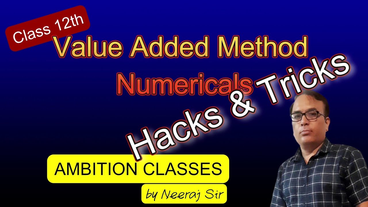 Class 12th | Numericals | Value Added Method | National Income # ...