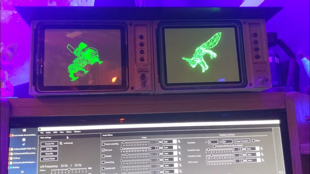 Dual Vectorscopes - Dual Instances of Osci-Render - YouTube