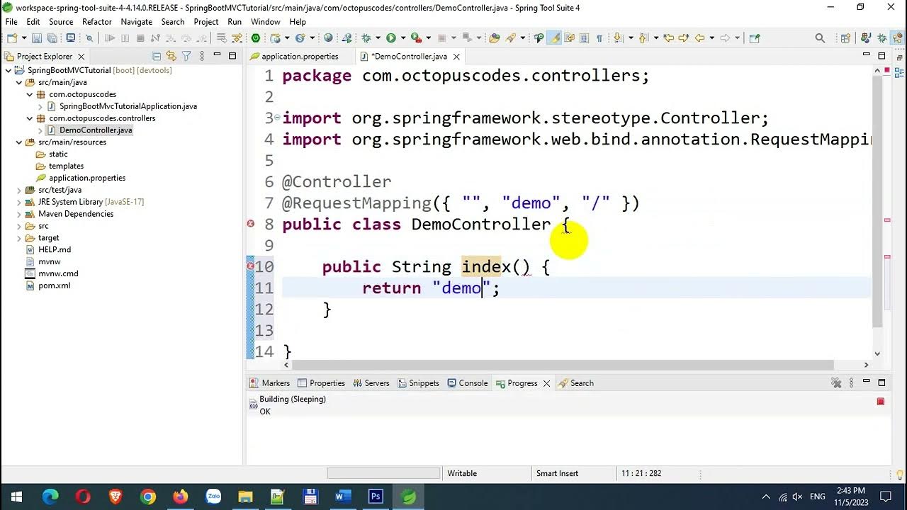 Spring Boot Mvc Tutorial For Beginners Part 1 Create Spring Boot Mvc Project In Spring Tools