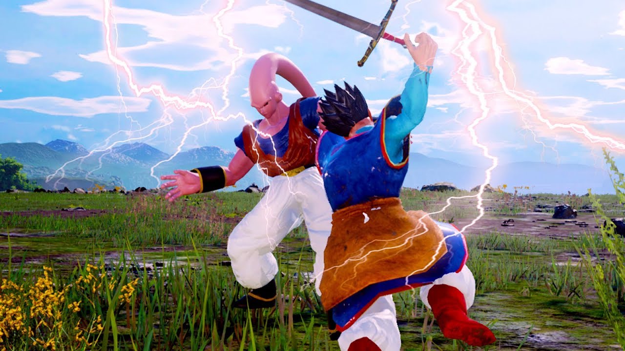 JUMP FORCE - Super Buu Vs Z-sword Gohan Gameplay Mod - YouTube