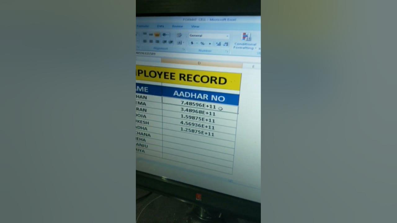 Ms Excel Number Cell Formatting Computer Excel Msoffice Exceltutorial Short Viral