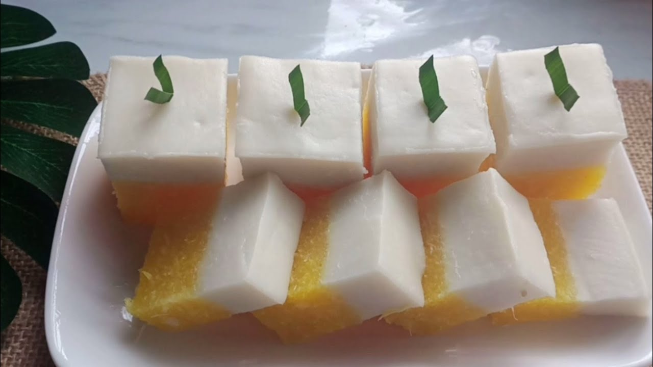 Kuih Talam Ubi Kayu lemak manis - YouTube