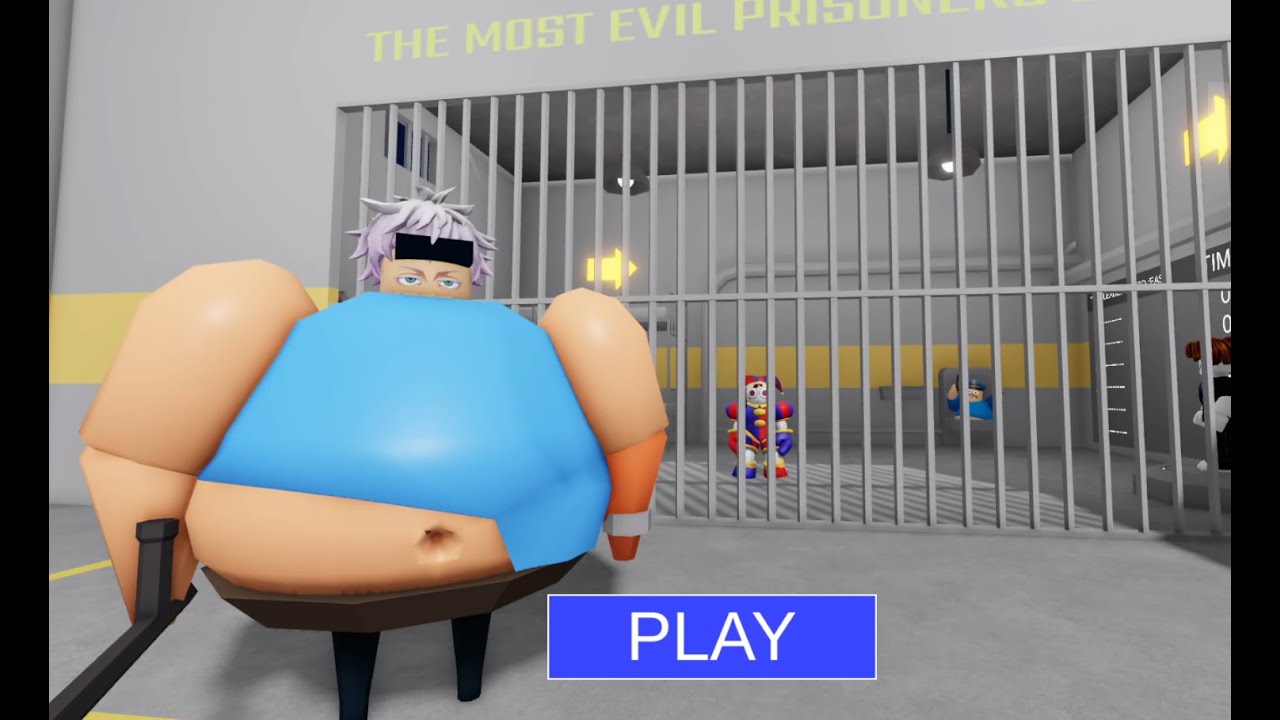 Escape the Fat gojo prison!(new skin) #roblox #scarryobby - YouTube