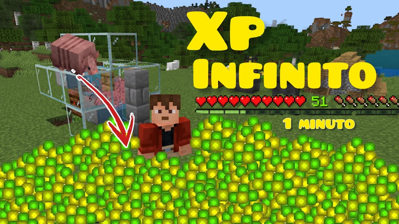 Com essa Farm XP eu vou chegar em 1000 níveis muito rápido no Minecraft ...
