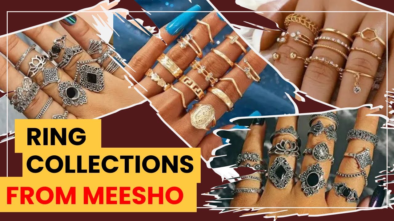 RING COLLECTIONS FROM MEESHO💍💕 MEESHO FINDS🟢 MEESHO HAUL LATEST💙🧡 ...