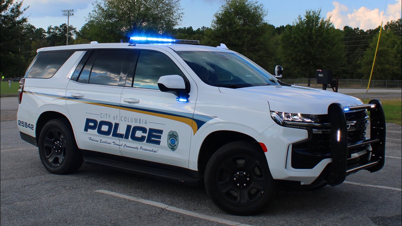 Columbia (SC) Police Department 2023 Chevy Tahoe (Park) - YouTube