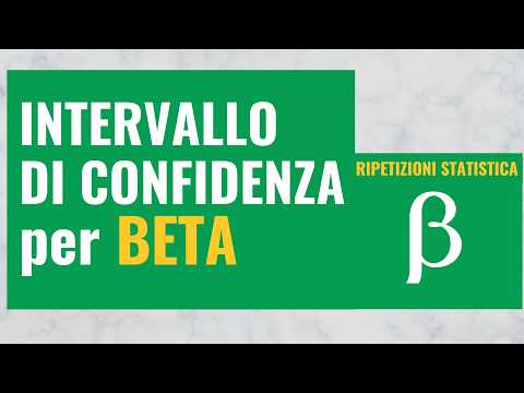 Coefficiente di regressione - Stima puntuale e intervallare - YouTube