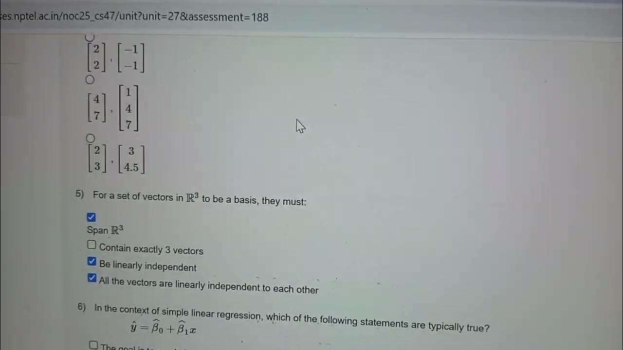 Introduction to Machine Learning ( Tamil ) Week 2 Assignment solution - YouTube
