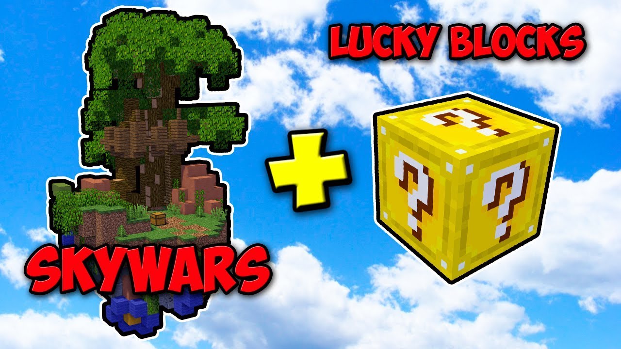 SKYWARS med *LUCKY BLOCKS* 🎲 (Dansk Minecraft Skywars) - YouTube