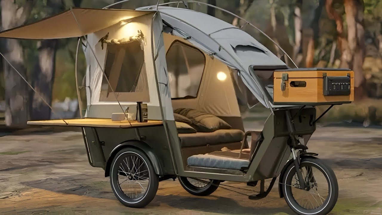 "2025 Tricycle Camper – The Ultimate Off-Grid Tiny Home on Wheels ...