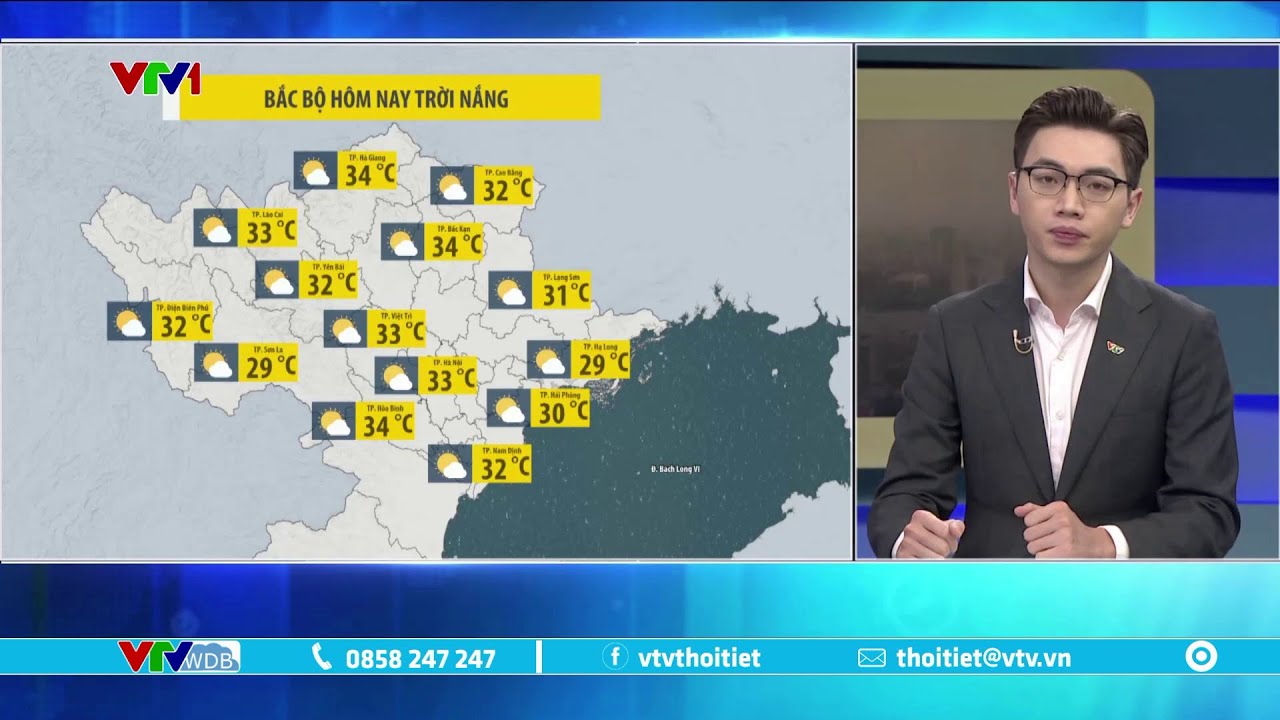 Dự báo thời tiết 5h30 - 25/09/2024 | Bắc Bộ hôm nay trời nắng | VTVWDB ...