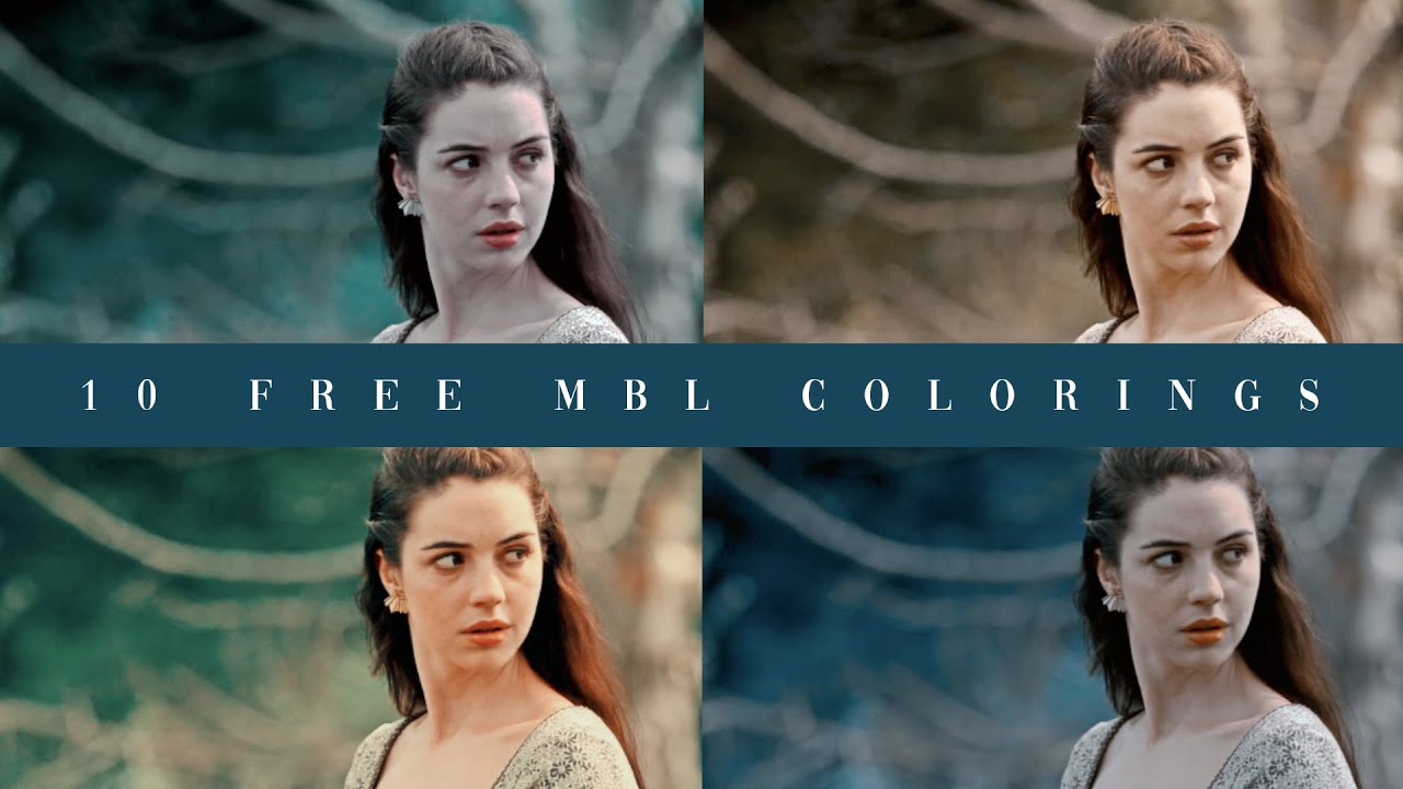 10 free mbl colorings (fcp, svp, ae) - YouTube