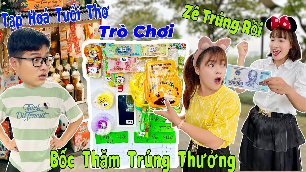 Hằng Nheo | Tạp Hoá Tuổi Thơ - Trò Chơi Bốc Thăm Trúng Thưởng - YouTube