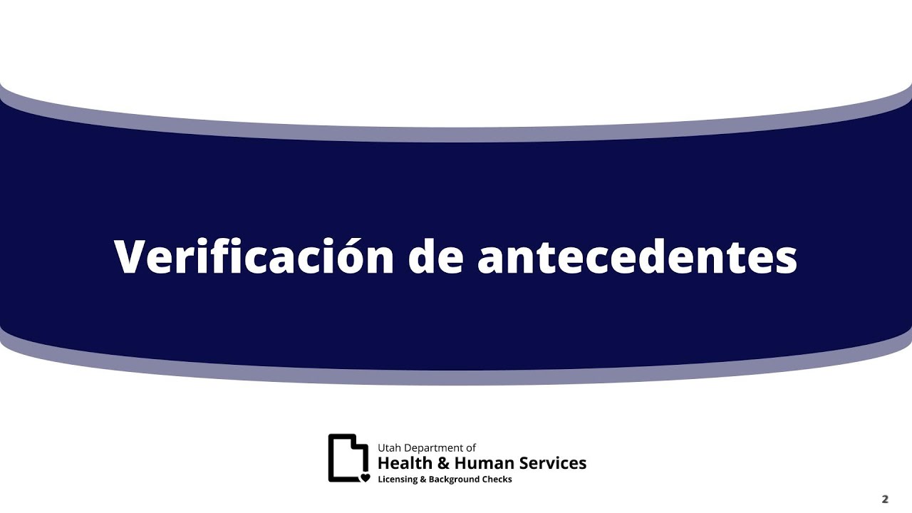 Background checks (RS8) - Spanish - YouTube