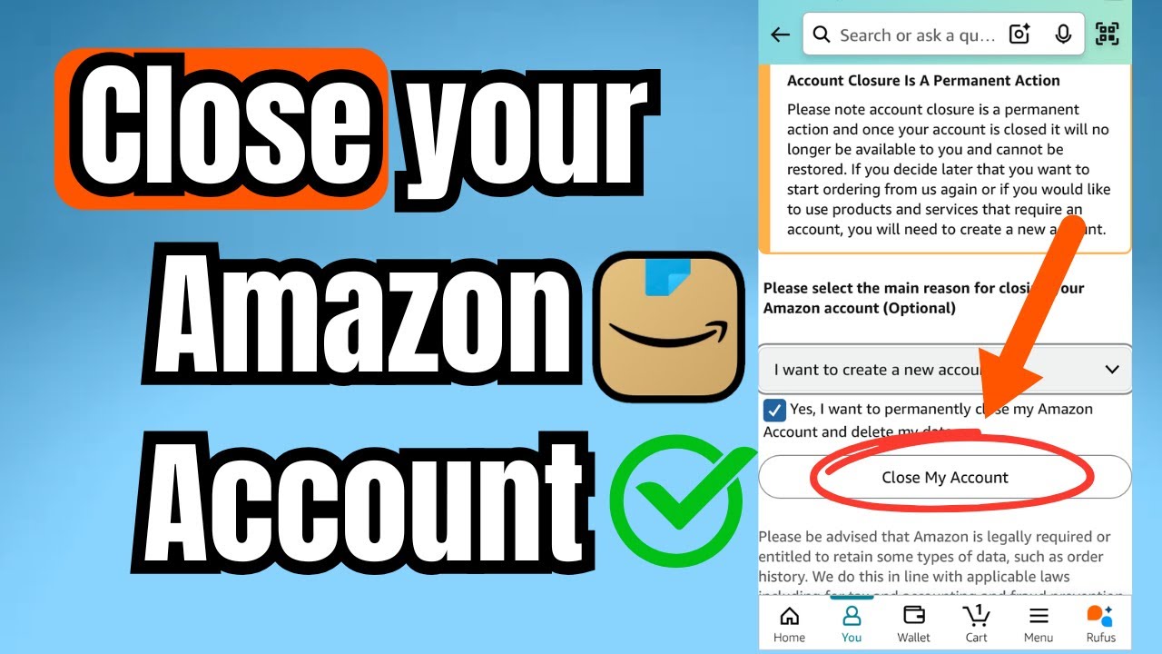 How to Close Your Amazon Account - YouTube