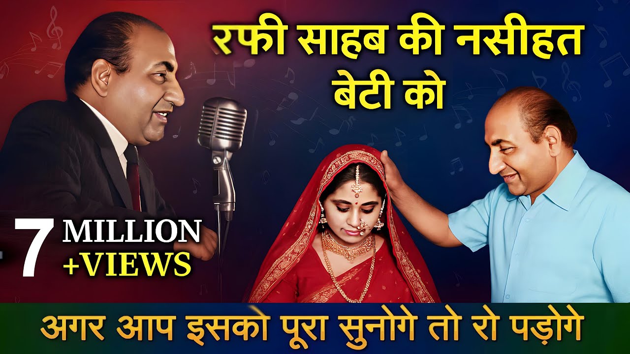 Mohammad Rafi Sahab gave advice to his daughter - YouTube