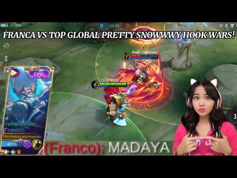 FRANCA VS TOP GLOBAL BEAUTY SNOWWWY! HOOK WARS | MLBB - YouTube