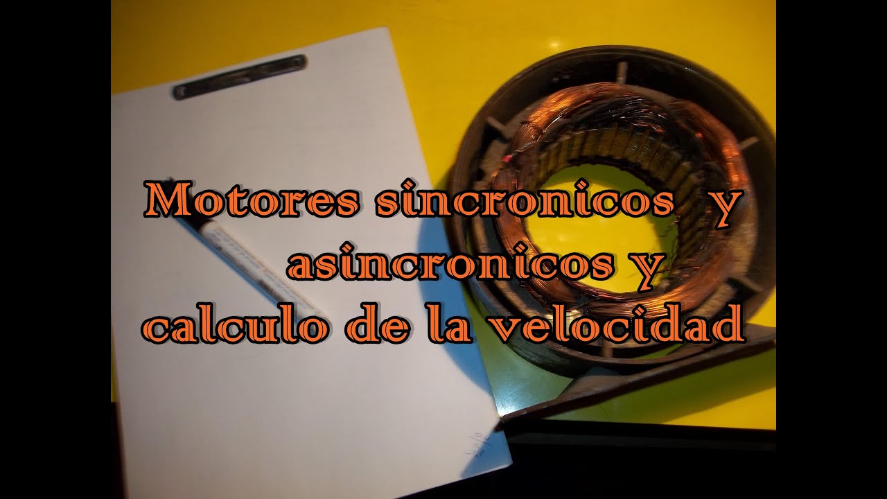 Motor sincronico y asincronico diferencias y calculo de velocidad - YouTube