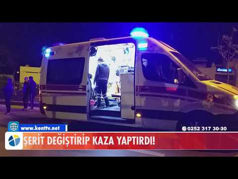 ŞERİT DEĞİŞTİRİP KAZA YAPTIRDI!