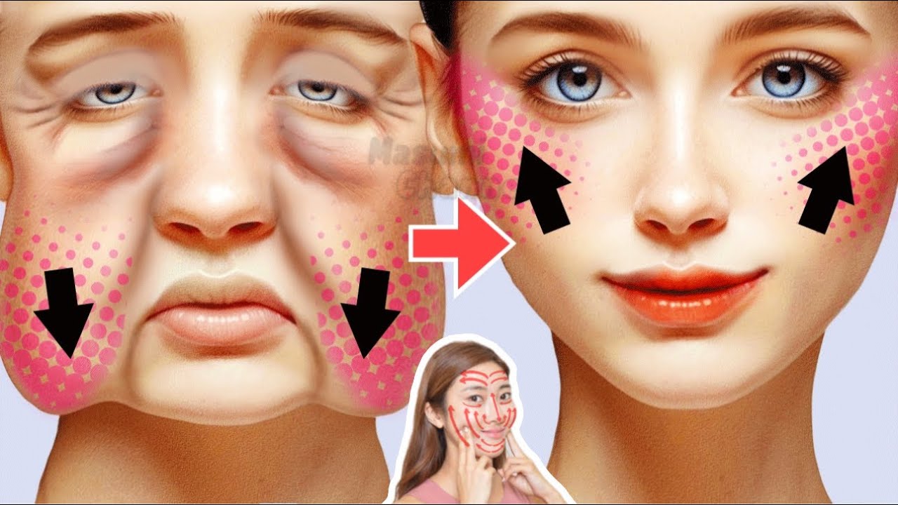 Full Face Lift Exercises For Beginners!🔥 Look Younger, Get Younger ...