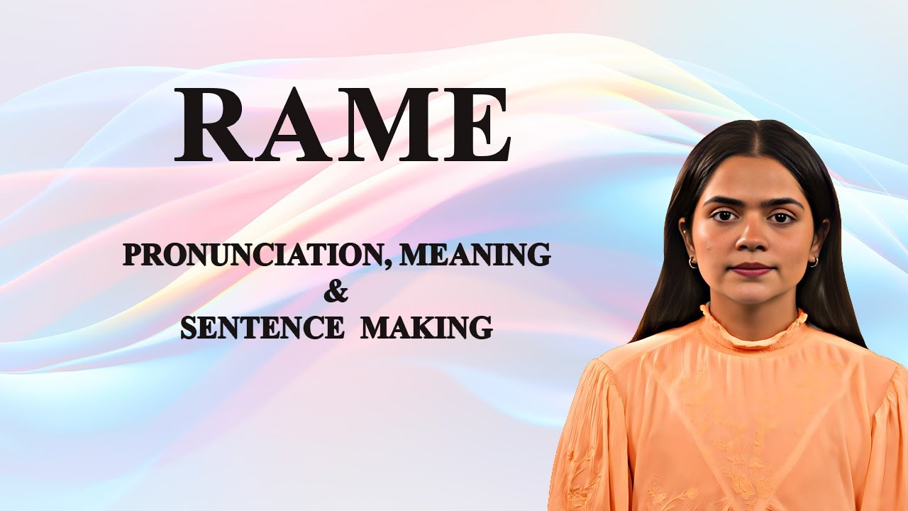Rame - Meaning_&_Pronunciation_Word_World_Audio_Video_Dictionary - YouTube