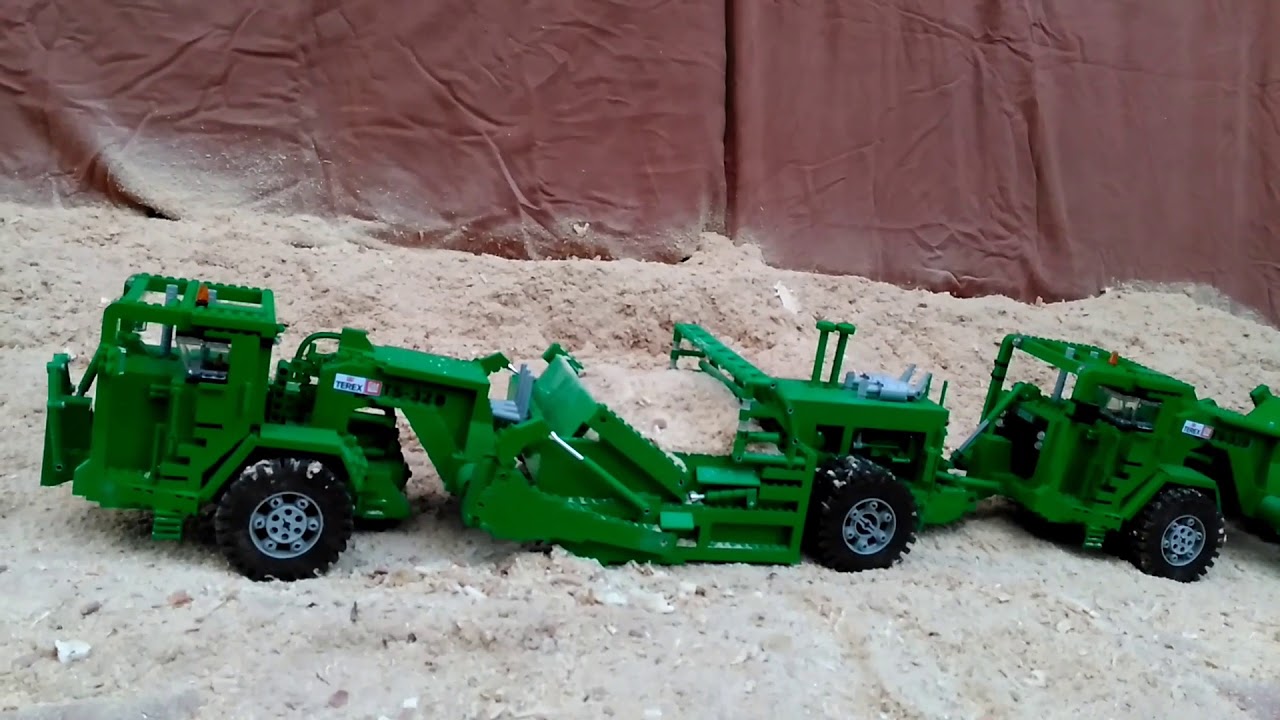 TEREX TS-32 scraper - YouTube