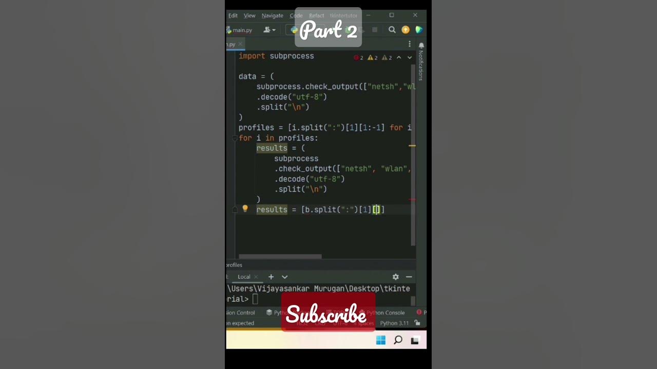 hack wify password using python #trending #pythongui - YouTube