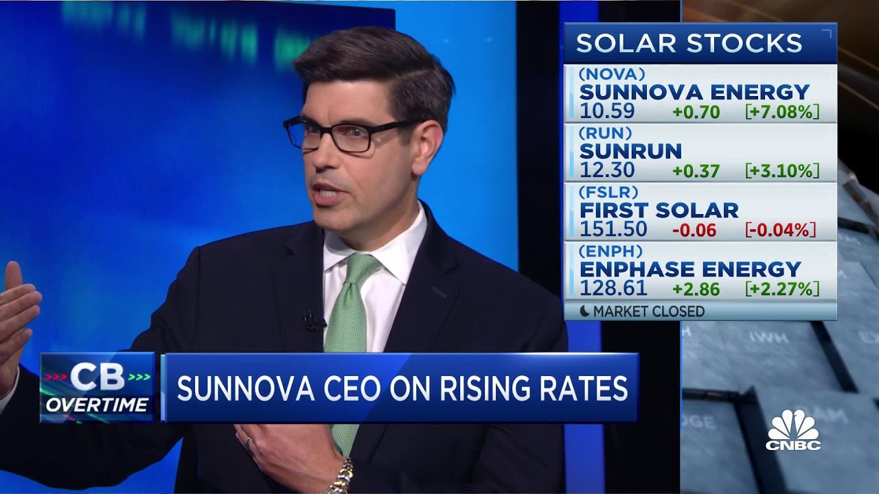 Sunnova CEO on rising rates impact on business and headwinds for ...