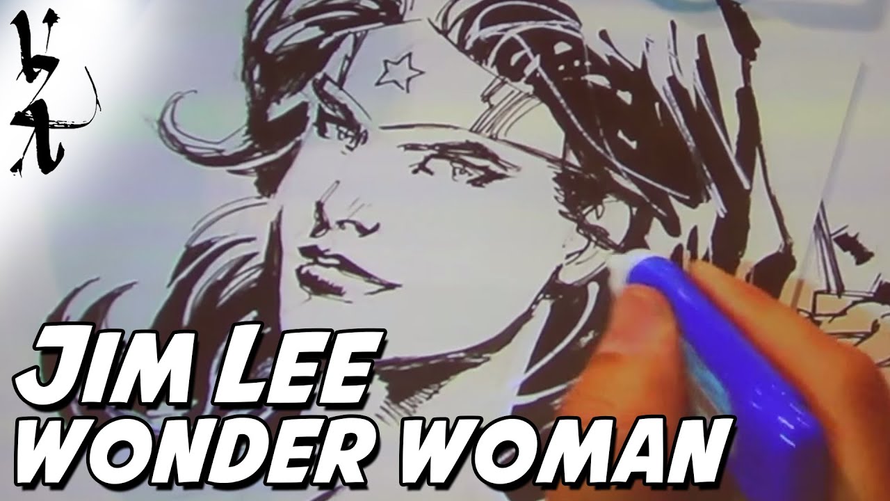 Jim Lee - How To Draw Wonder Woman - YouTube