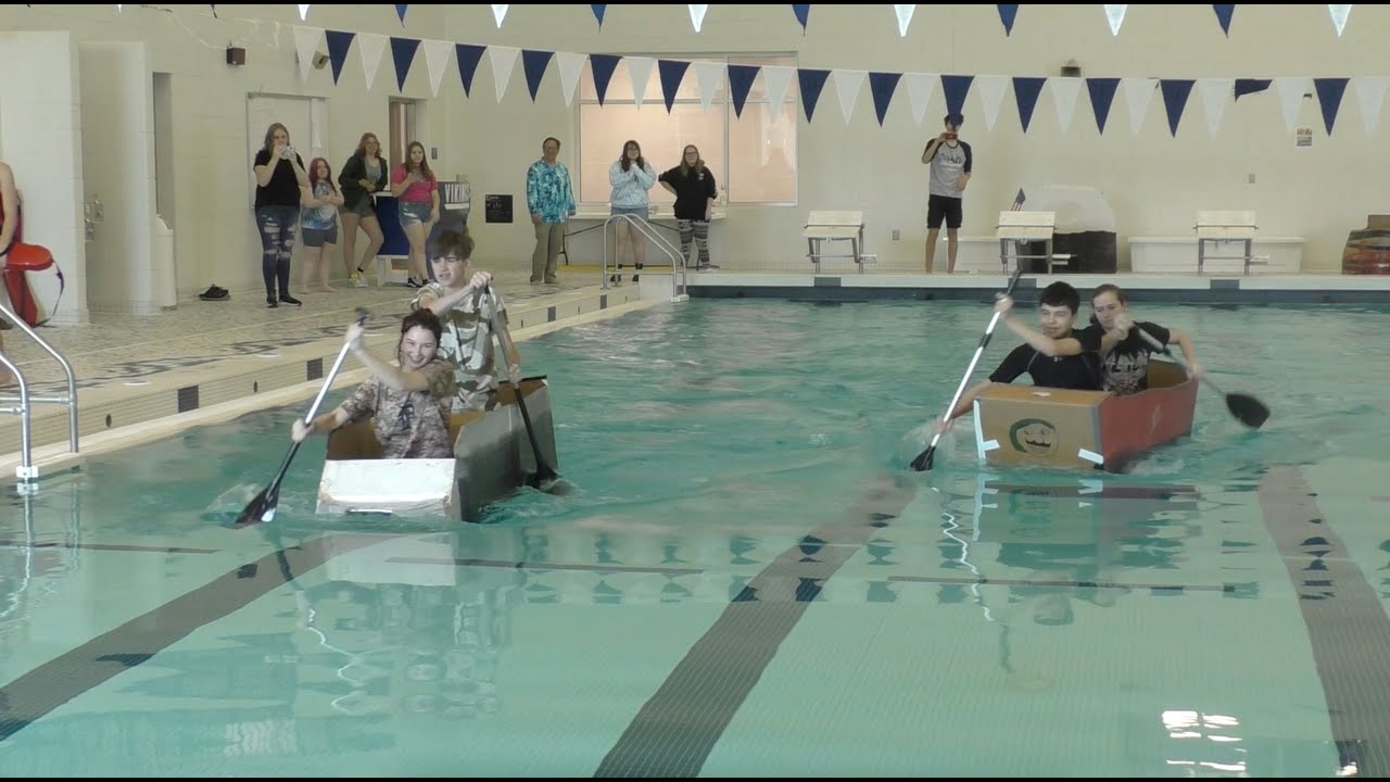 Cardboard Boat Races Culminate Science Unit - YouTube