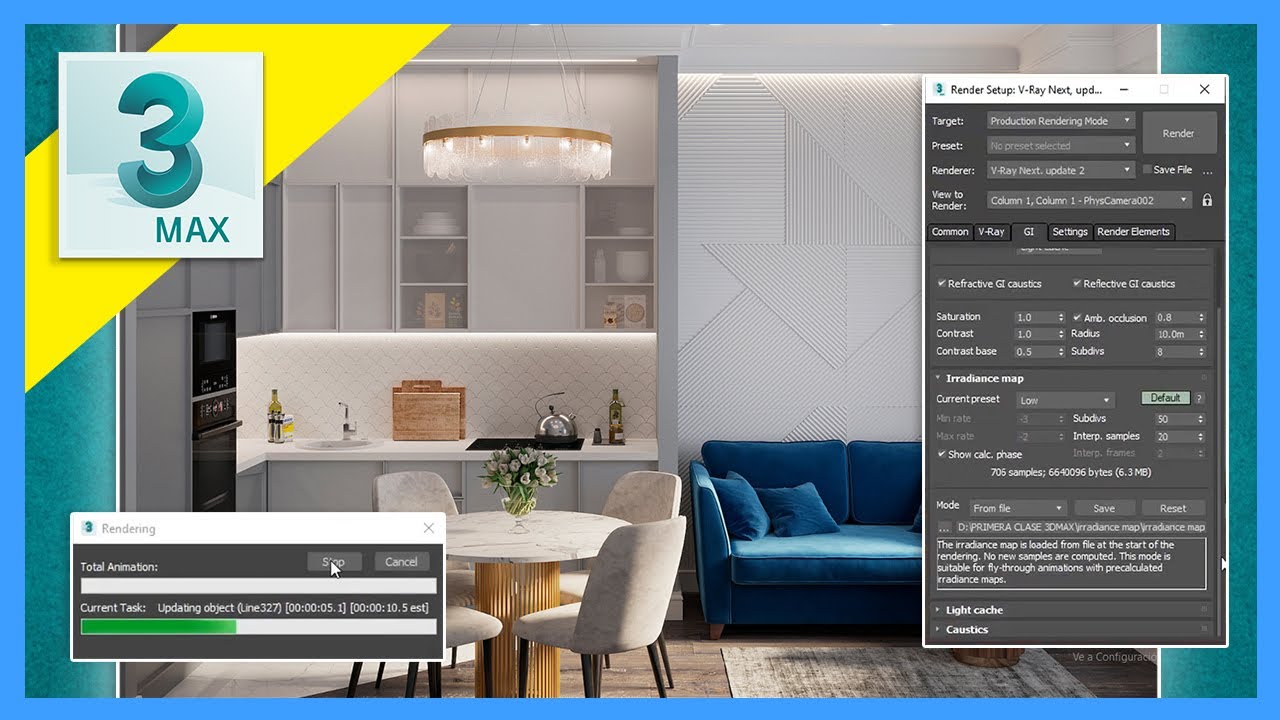 Cómo renderizar tu recorrido virtual en 3D Max - YouTube