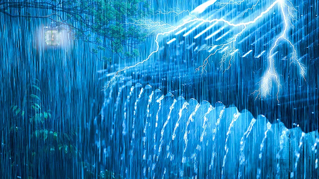 Sleep Deeply and Recharge with Pounding Rain & Rumbling Thunder Sounds ...