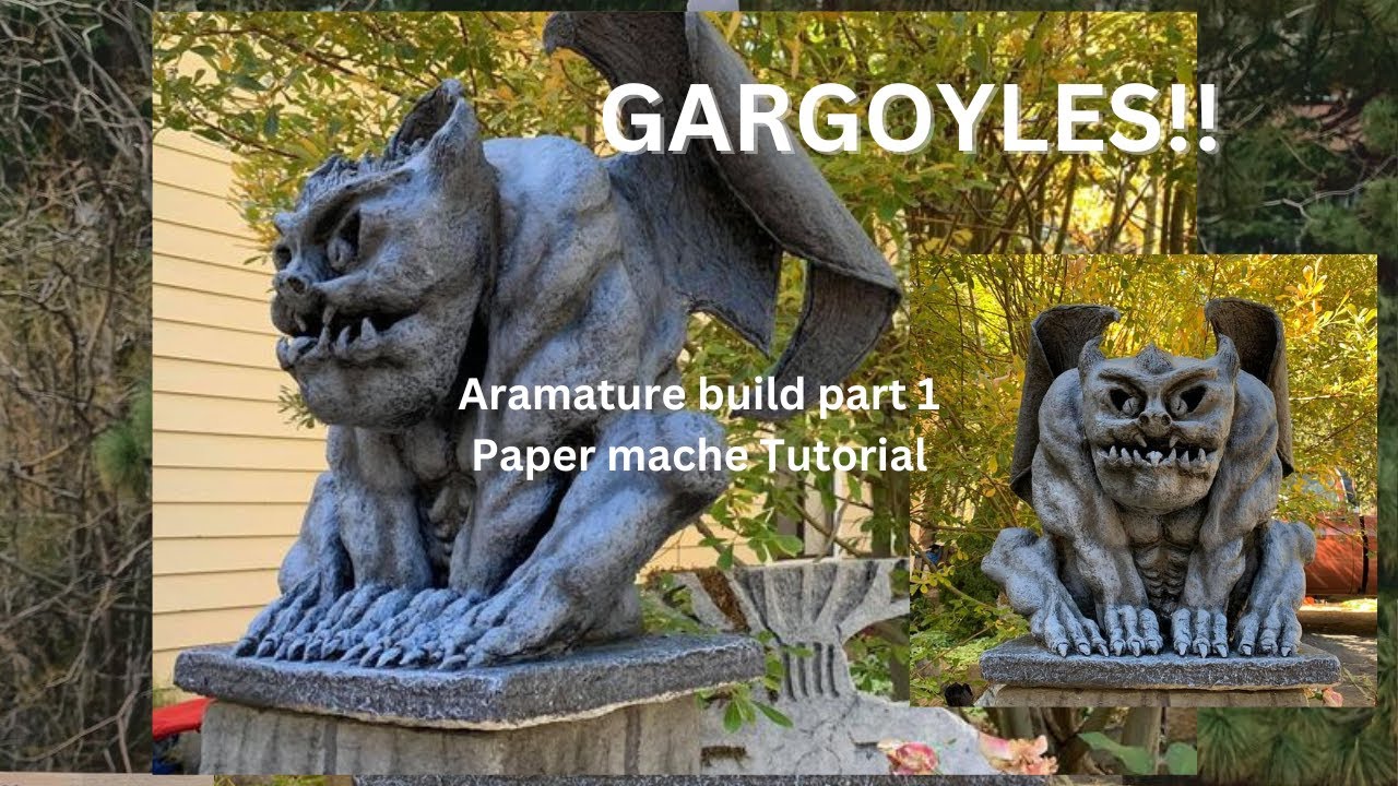 GARGOYLE Tutorial - Part 1 - Building the Armature - Paper Mache - YouTube