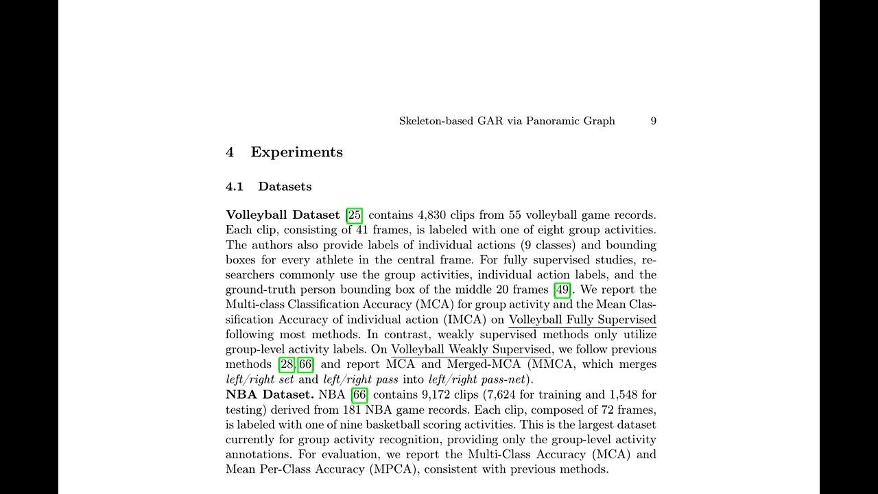 Skeleton-based Group Activity Recognition via Spatial-Temporal Panoramic Graph - ArXiv:2 - YouTube