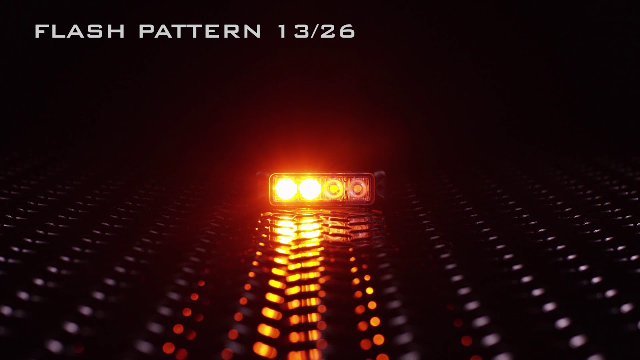 Z-4 TIR LED Surface Mount & LED Grille Light Flash Patterns - YouTube