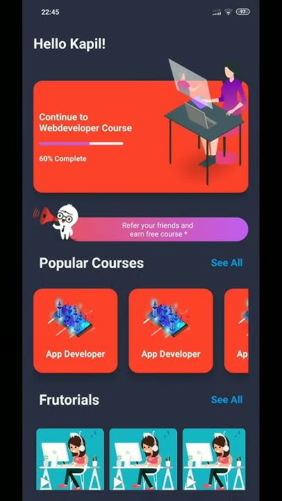 Free Android Education App Design - YouTube