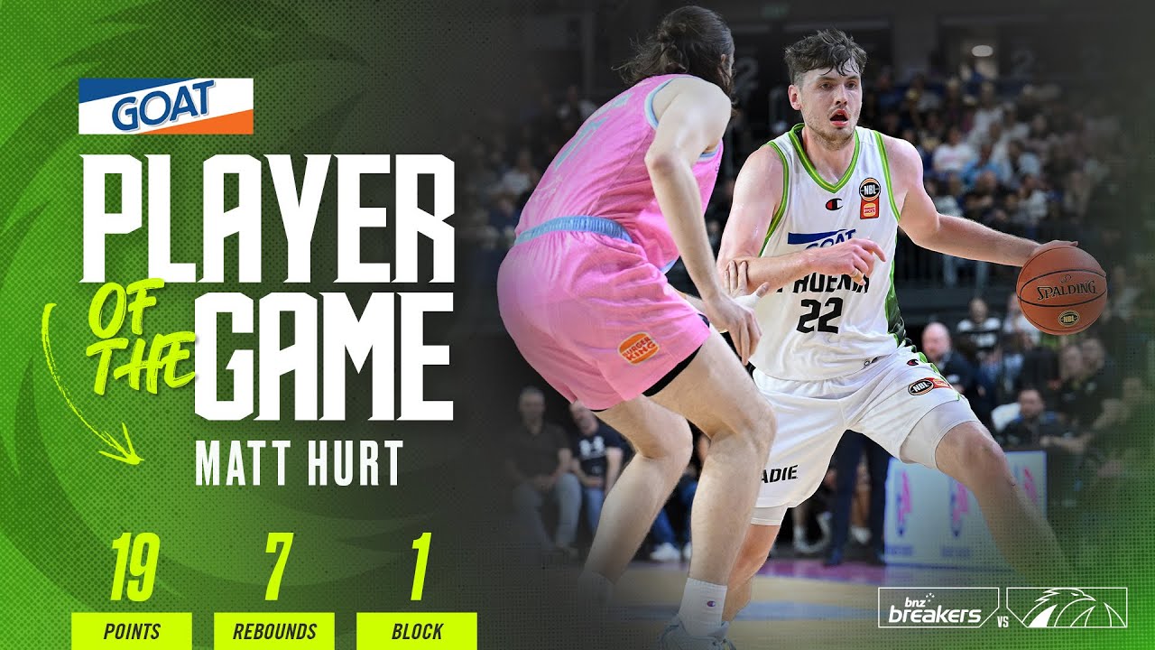 GOAT Player of the Game - Matt Hurt (Round 6 vs Breakers, NBL25) - YouTube