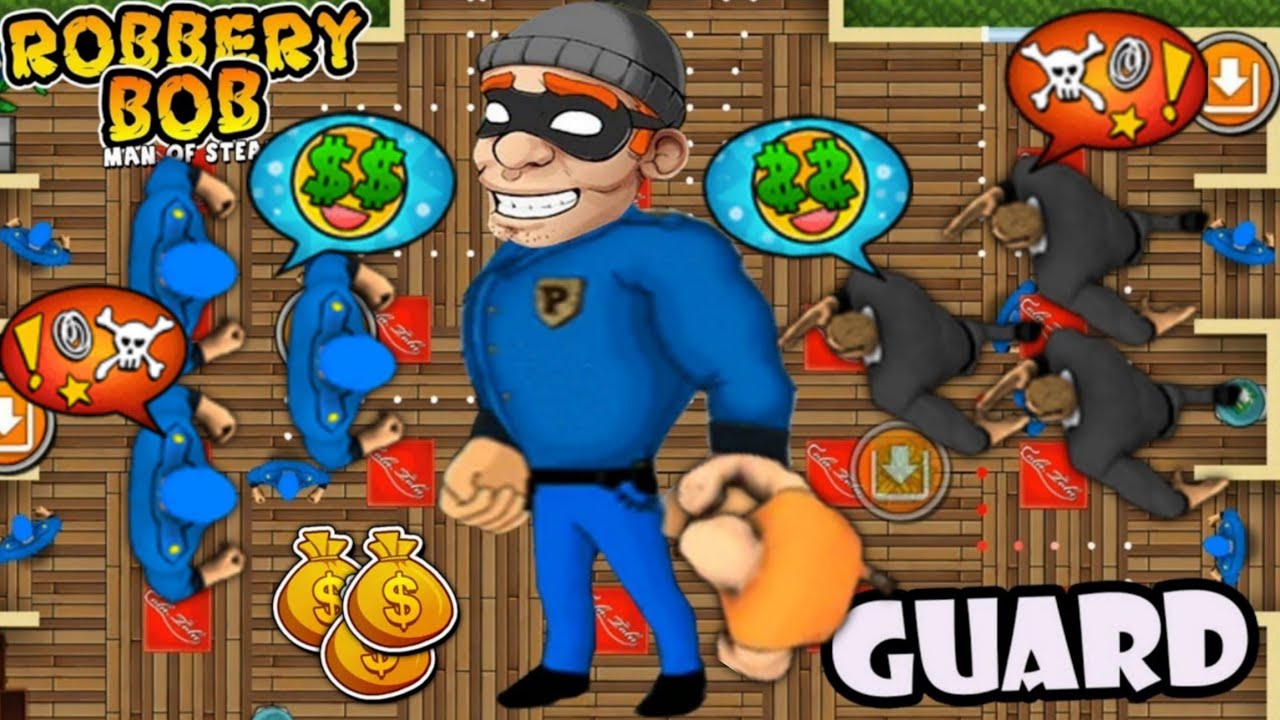 Robbery Bob Cosplay Blue Guard Character Gameplay BG84 - YouTube